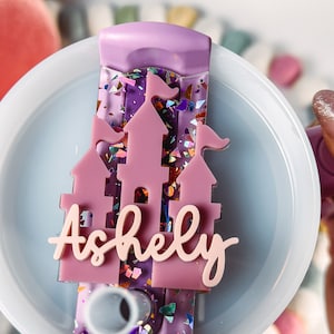 Magical Castle Stanley Topper Name Plate 40oz 30 Oz 20 Oz Quencher H2.0 ...