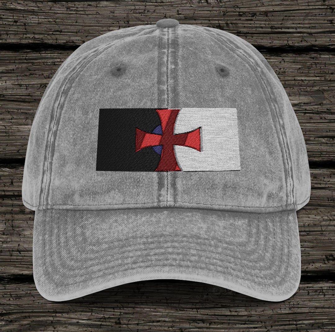 KNIGHTS TEMPLAR Embroidered Cap Medieval Templar Accessories Crusader ...