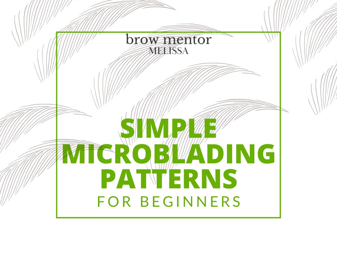 Beginner Eyebrow Tattoo Patterns, Simple Brow Microblading Pattern Step ...