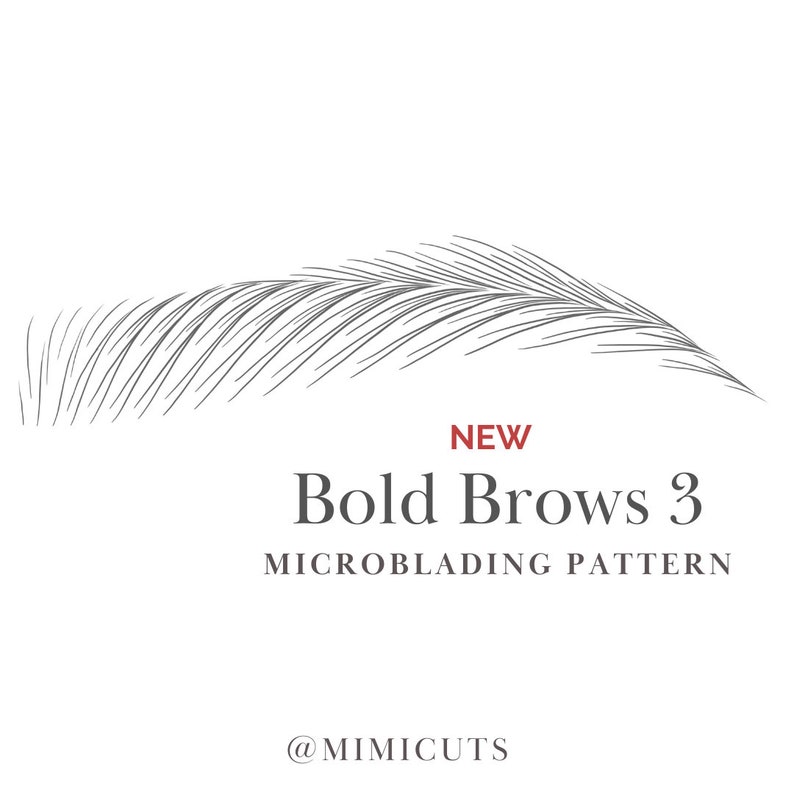 Bold Brows 3 Step-by-step Microblading Pattern - Etsy