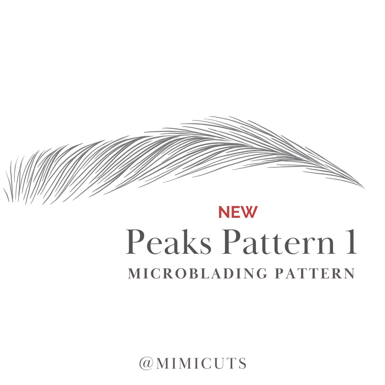 Peaks Pattern 1 Microblading Pattern Step-by-step - Etsy