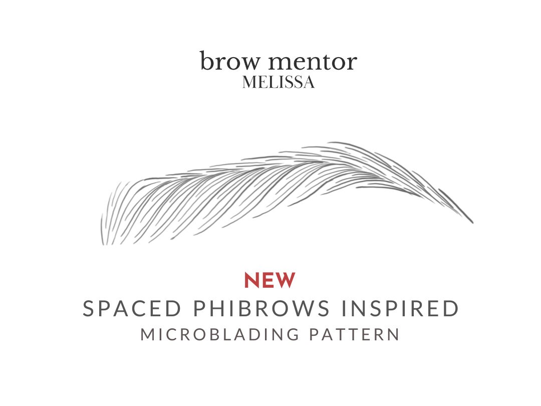 Phibrows Step-by-step Microblading Pattern With More Stroke Distance ...