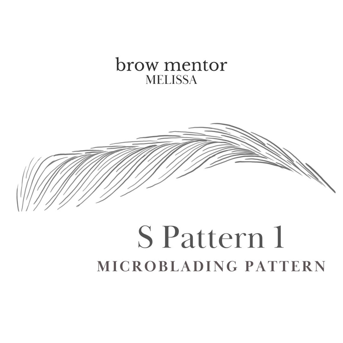 Patrón S Patrón Microblading Paso a Paso / Plantilla Patrón Trazo ...