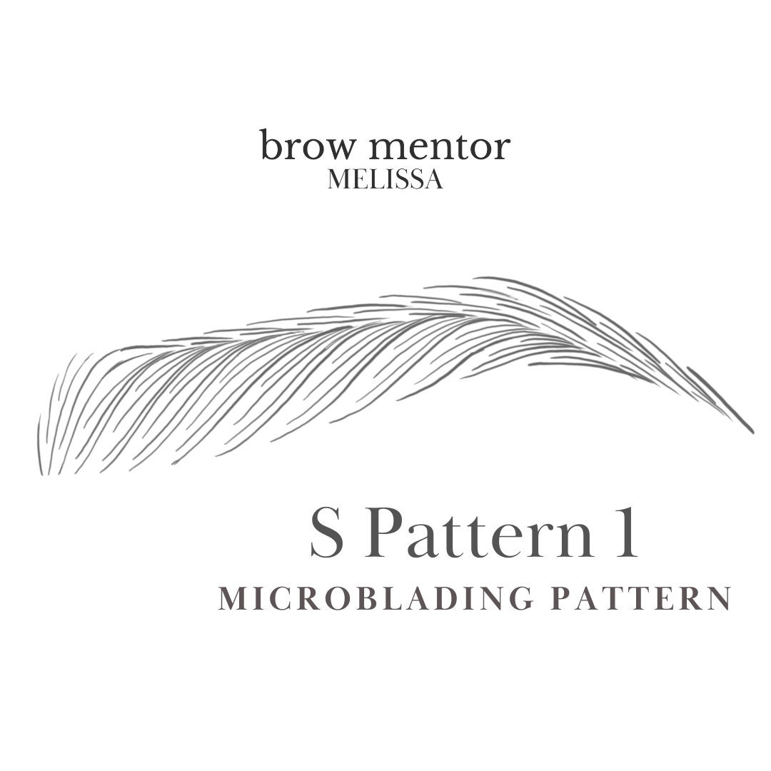S Pattern Step By Step Microblading Pattern Microblading Stroke Pattern