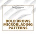 Bold Brows Microblading Patterns Step-by-step Microblading Stroke Pattern Template Phibrows ...