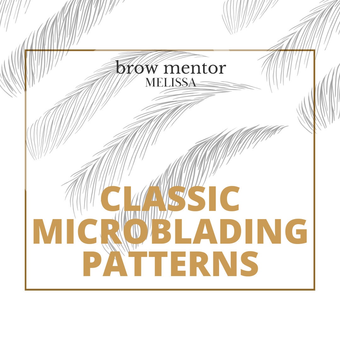 Microblading Patterns Step-by-step Microblading Stroke - Etsy UK