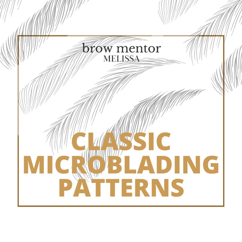 Microblading Patterns Step-by-step Microblading Stroke - Etsy UK