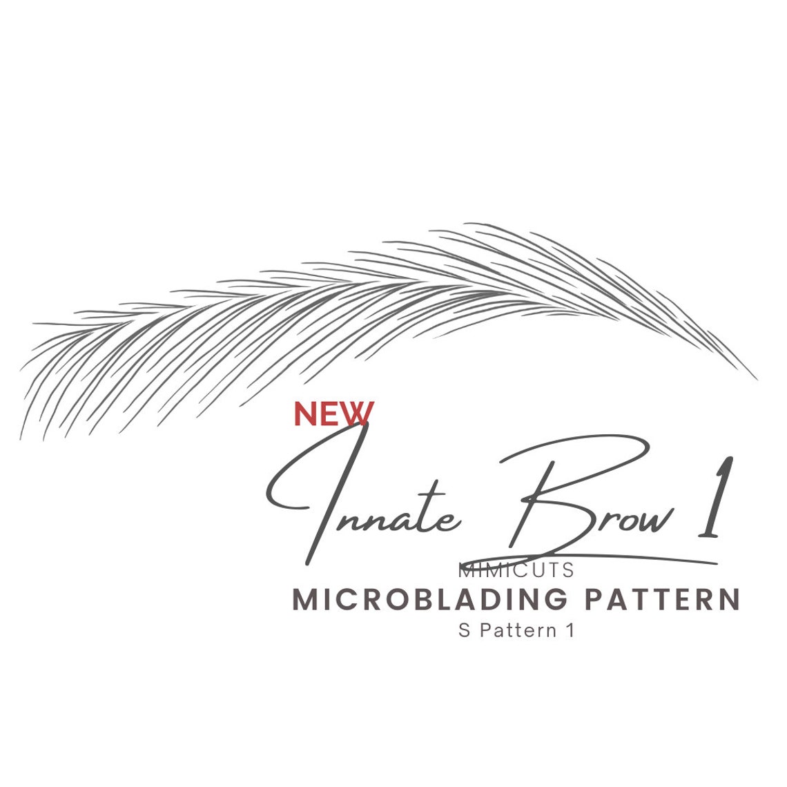 Microblading Patterns Step-by-step Microblading Stroke | Etsy Canada