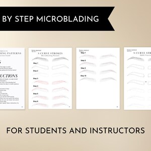 S-curved Microblading Strokes Design Step-by-step, S-shaped Style, S ...