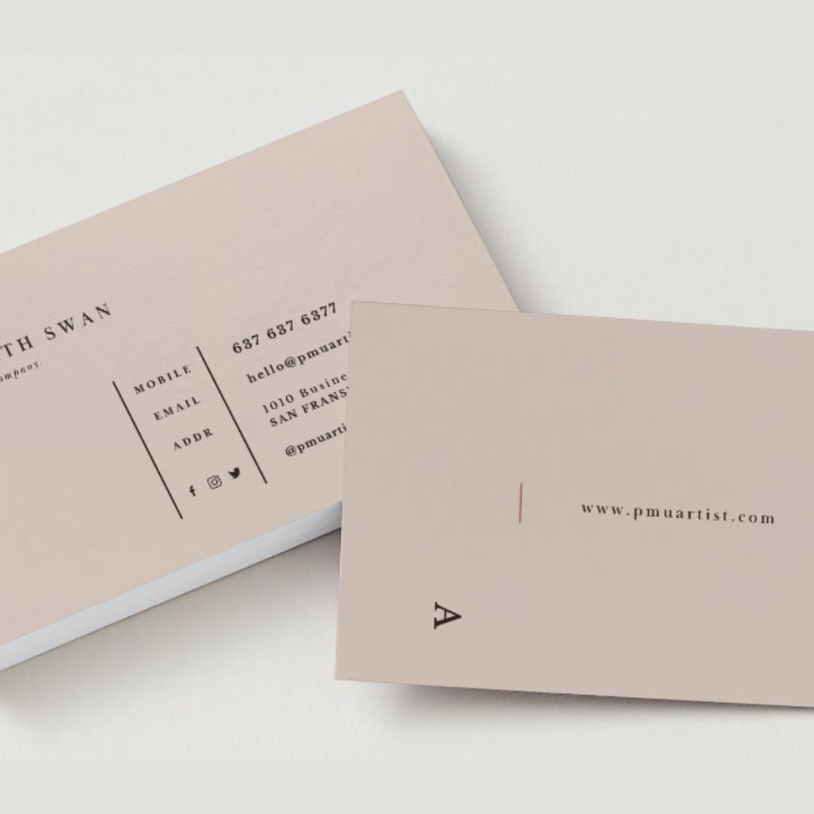 Permanent Makeup Business Cards Template Elegant Business Cards for PMU ...