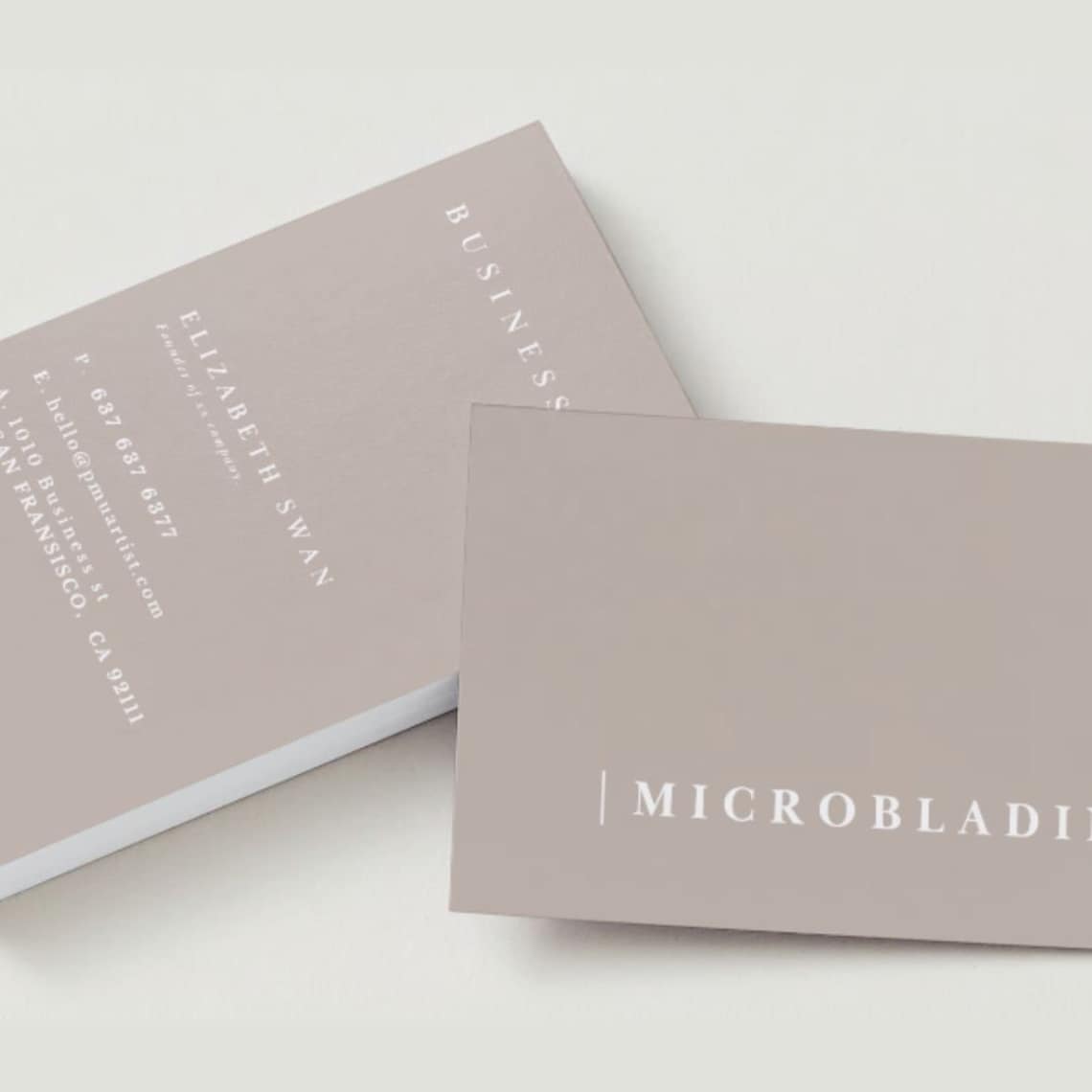 Permanent Makeup Business Cards Template Elegant Business Cards for PMU ...