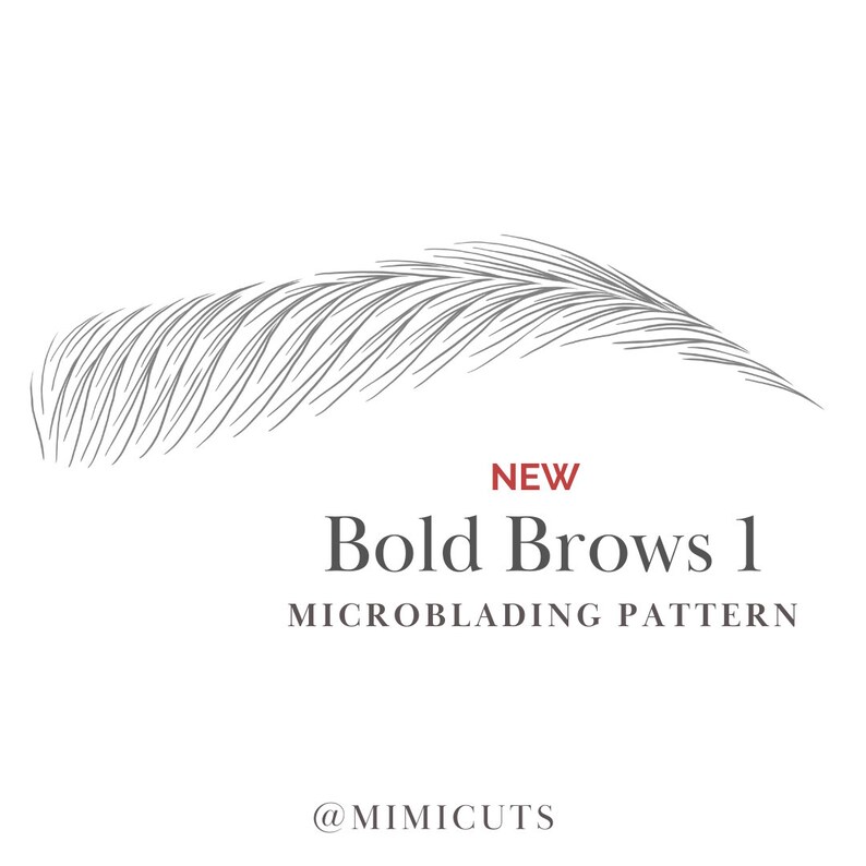 Bold Brows Microblading Patterns Step-by-step Microblading Stroke ...