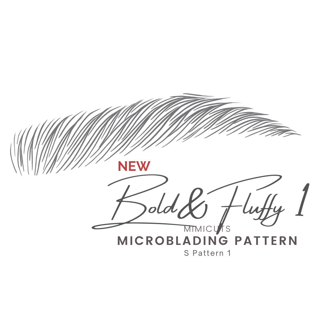 Microblading Patterns Step-by-step Microblading Stroke | Etsy Canada