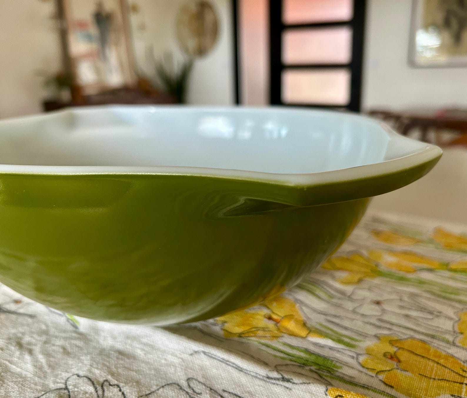 Set/2 PYREX Verde Cinderella Bowls, Lime and Olive Green Vintage Mixing ...