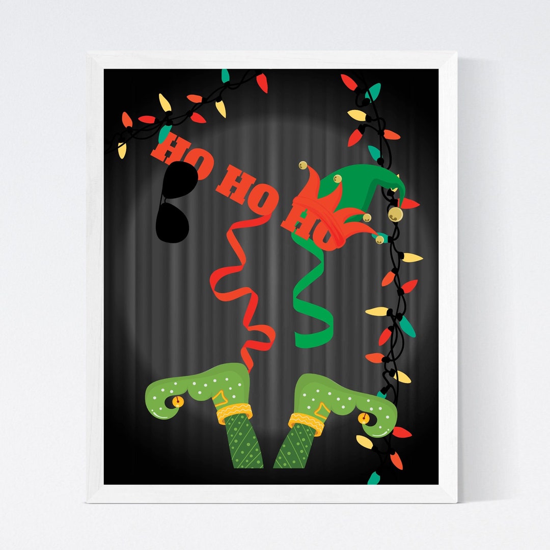 Christmas Wall Art, Festive Decor, Christmas Party Art, Seasonal Print ...