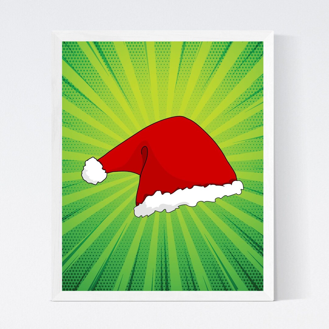 Christmas Pop Art, Christmas Decor, Festive Print, Winter Wall Art ...