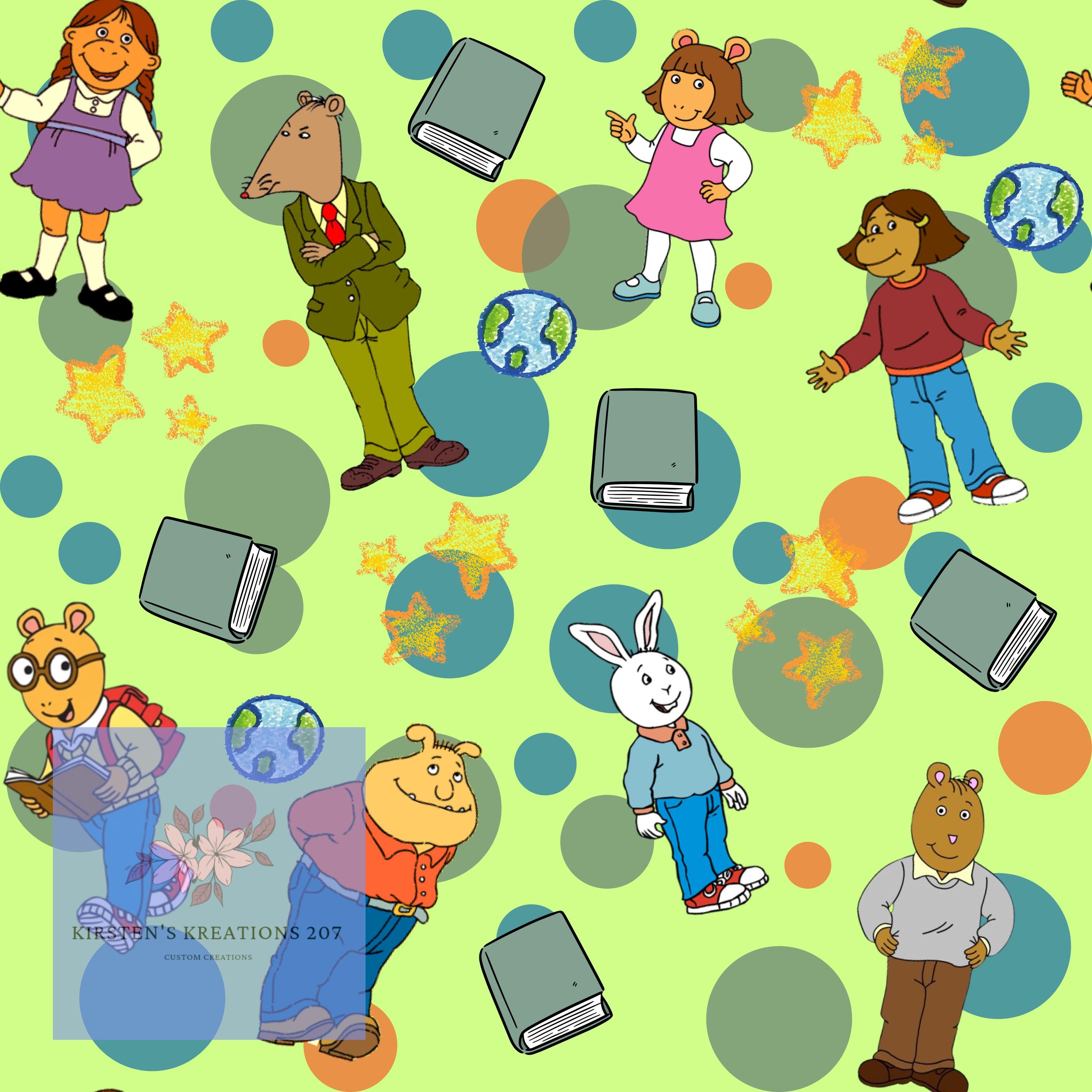 Arthur Seamless Pattern - Digital Seamless File - Cartoon Seamless File ...