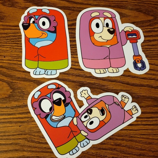 Vinyl Bluey Wall Decal - Etsy