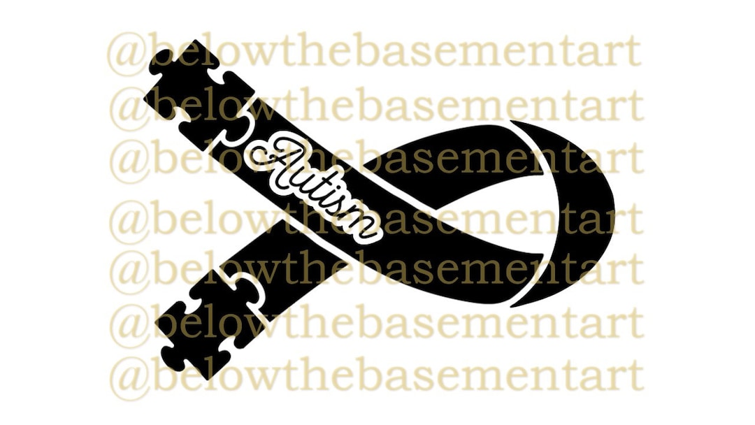 Autism Awareness Puzzle Piece Ribbon SVG PNG JPG - Etsy