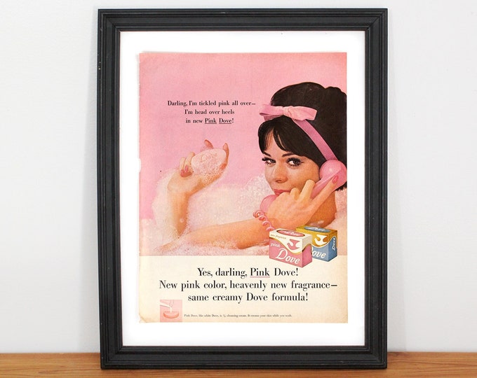 1962 Magazine Ad Print Pink Soap Beauty - Etsy