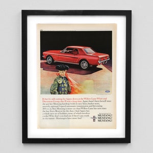 65 Mustang Poster - Etsy