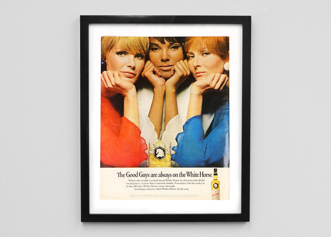 1966 White Horse Scotch Magazine Ad Print Liquor - Etsy
