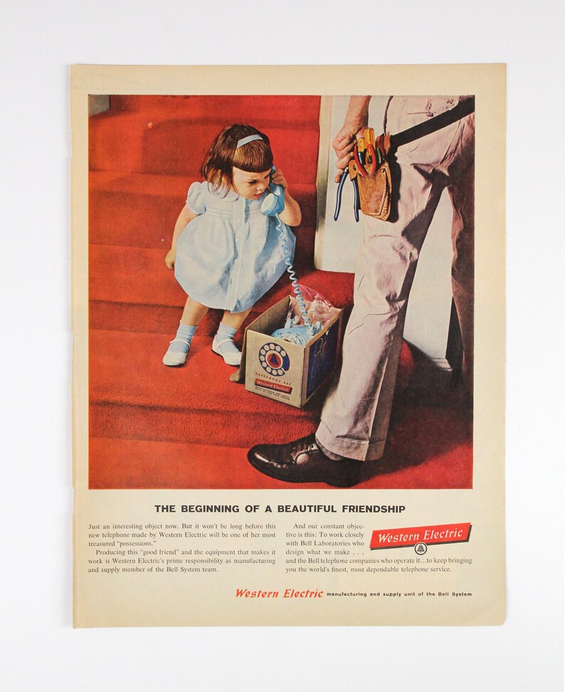 1960 Western Electric Magazine Ad - Etsy
