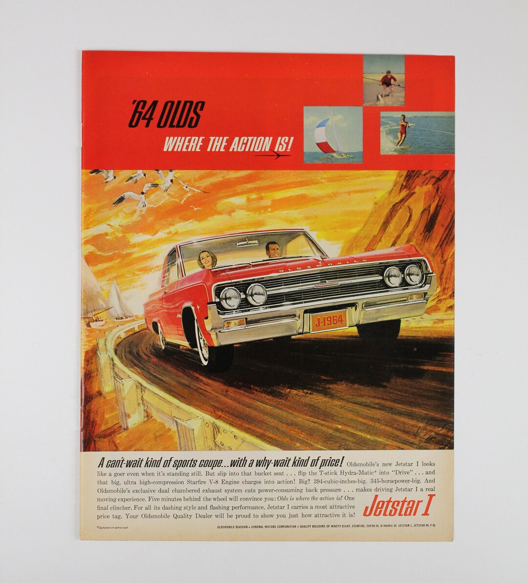 1964 Oldsmobile Jetstar I Magazine Ad - Retro Car Advertising - Etsy