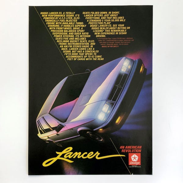 Dodge Lancer - Etsy