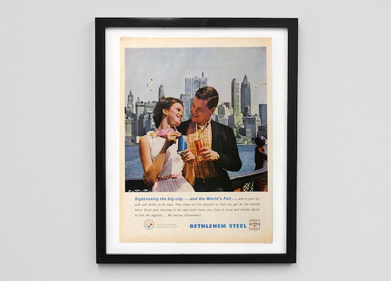 Bethlehem Steel 1960's Magazine Ad Print - Etsy