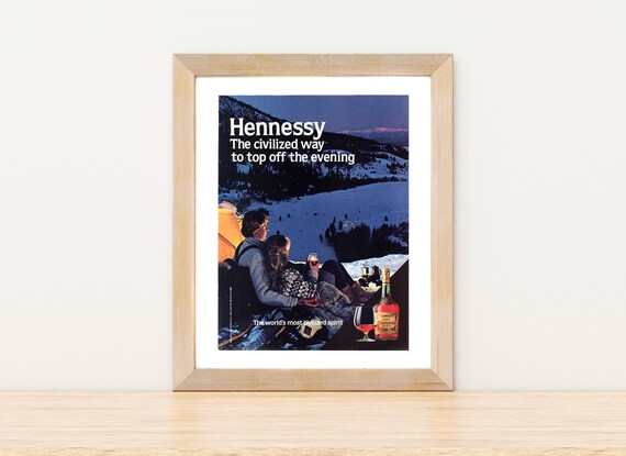 Vintage Hennessy Magazine Ad Print Liquor Poster Bar Decor - Etsy