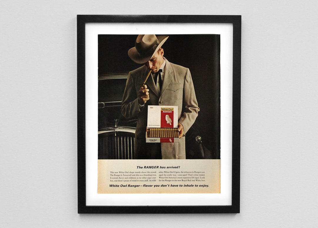 1963 Cigar Magazine Ad Print - Advertising Decor - Tobacco Ad - Etsy