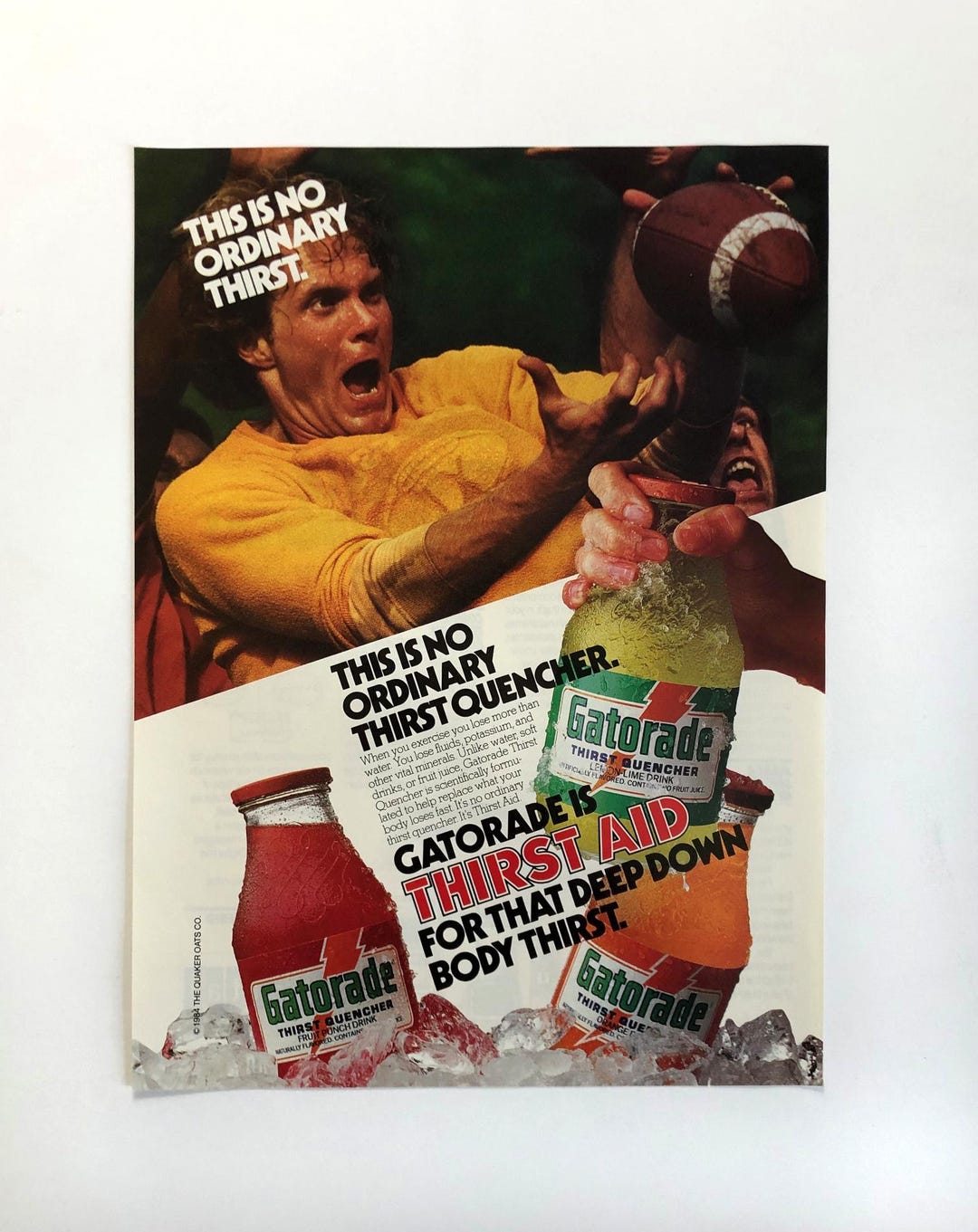 1984 Gatorade Magazine Ad - Funny Sports Drink Advertising - Etsy