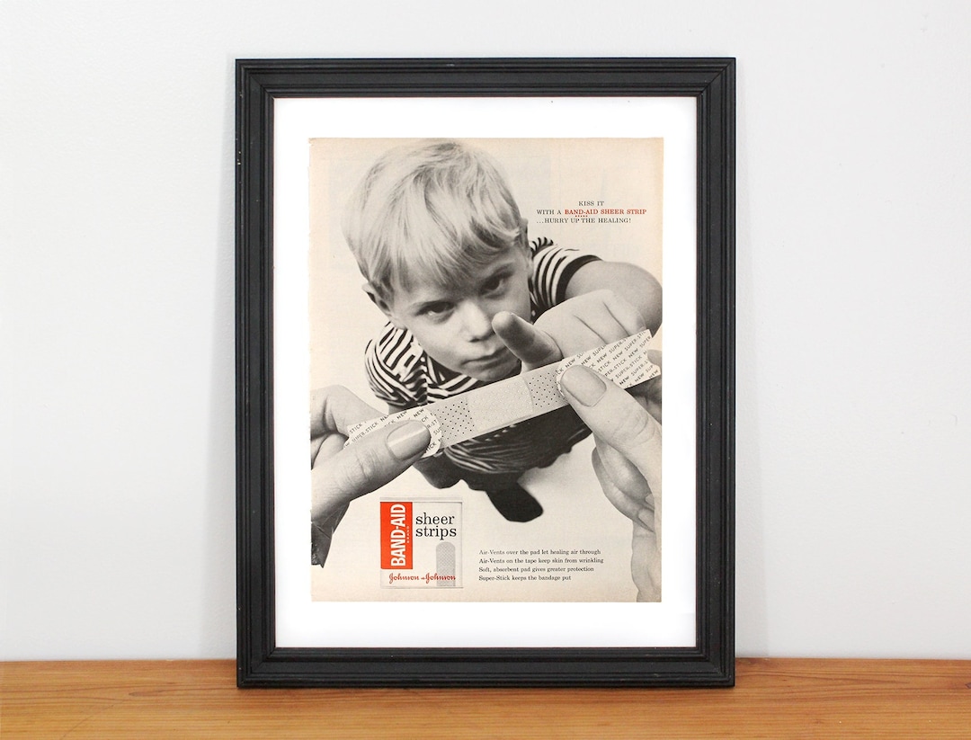 1963 Band-aid Magazine Ad Print - Bandage Boy Wall Art - Etsy