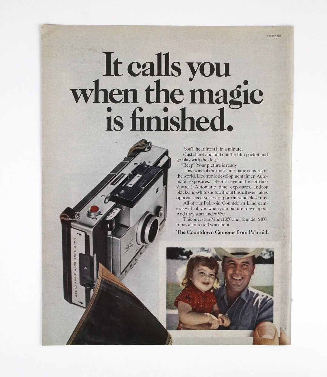 1960's Polaroid Magazine Ad - Instant Camera Photography - Etsy