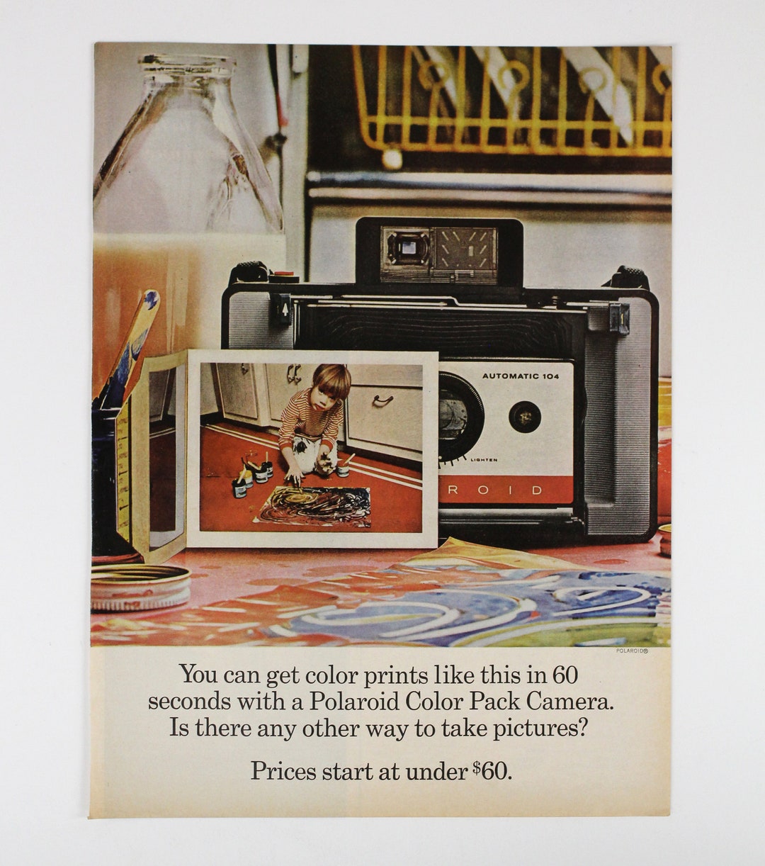 1966 Polaroid Color Pack Magazine Ad Instant Camera - Etsy