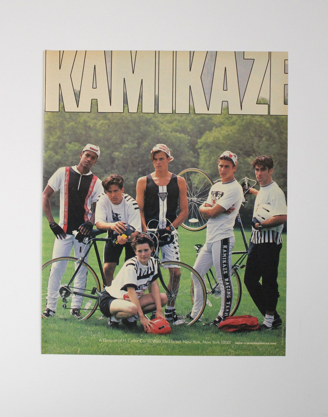 1980's Cotler Kamikaze Magazine Ad - Vintage Bicycle Racing Fashion - Etsy