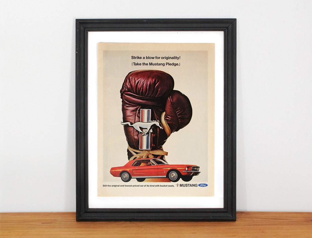1967 Mustang Magazine Ad Print - Classic Car Print - Sports Car - Etsy