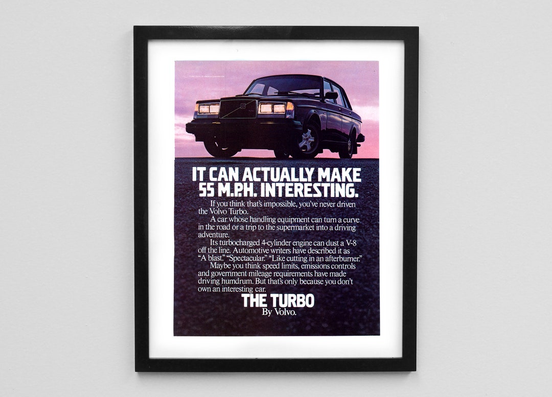 Vintage 1981 Volvo Turbo Magazine Ad Print - Swedish Car Poster - Etsy