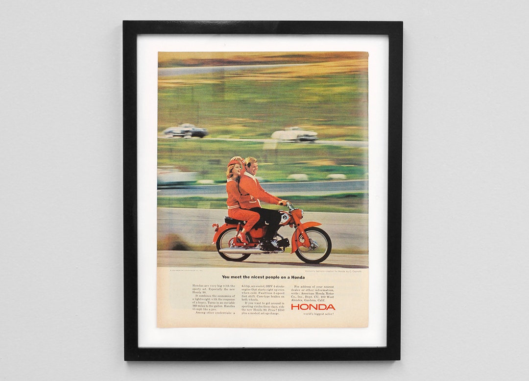 1964 Honda Motorcycle Magazine Ad Print - Etsy