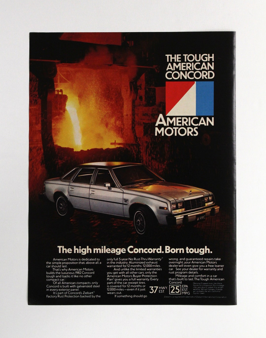 1982 AMC Concord Magazine Ad - Steel Plant Print - American Motors Ad ...