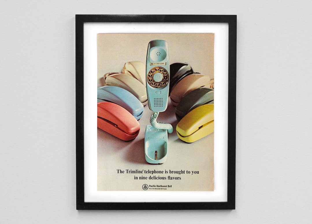 Vintage Telephone Magazine Ad Print - Bell Telephone Wall Art - Etsy