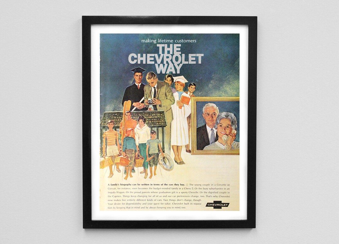 Chevy 1960's Magazine Ad Print - the Chevrolet Way - Etsy