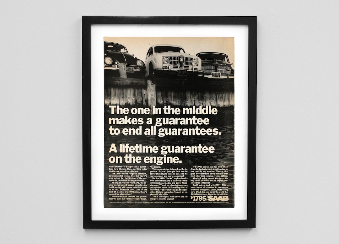 1967 Saab Ad Print - Swedish Car Magazine Ad - Etsy