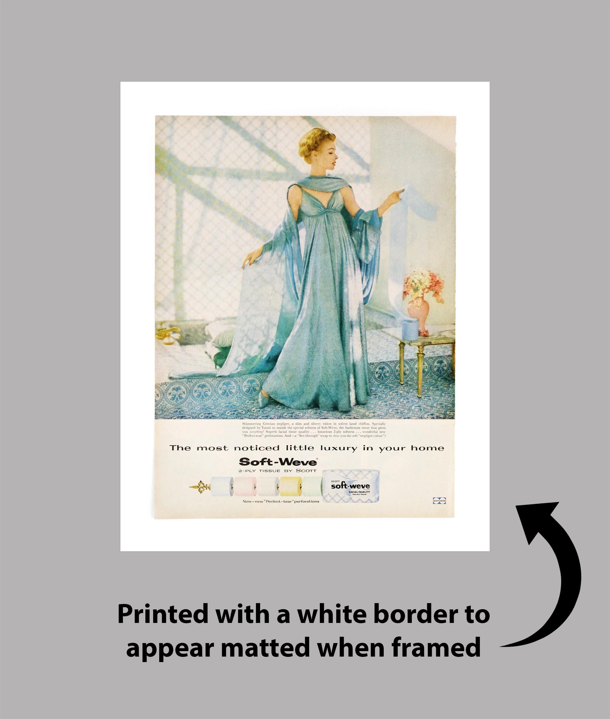 1960's Toilet Paper Magazine Ad Print - Bathroom Decor - Beauty Poster ...