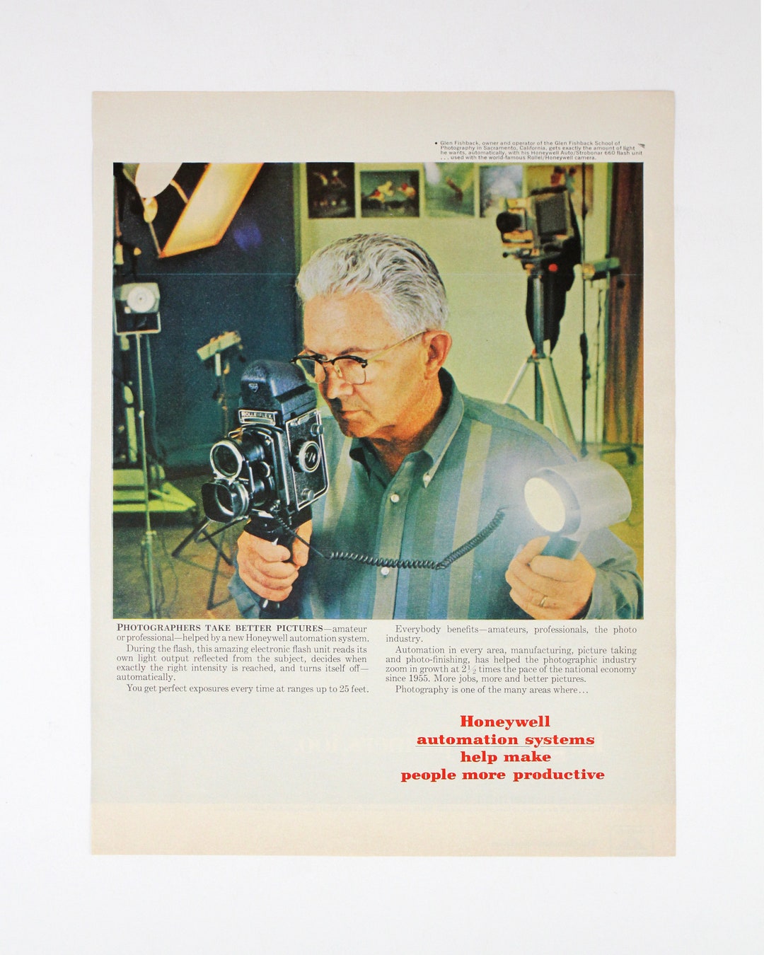 1960's Honeywell Camera Flash Magazine Ad - Photography Ad - Retro ...