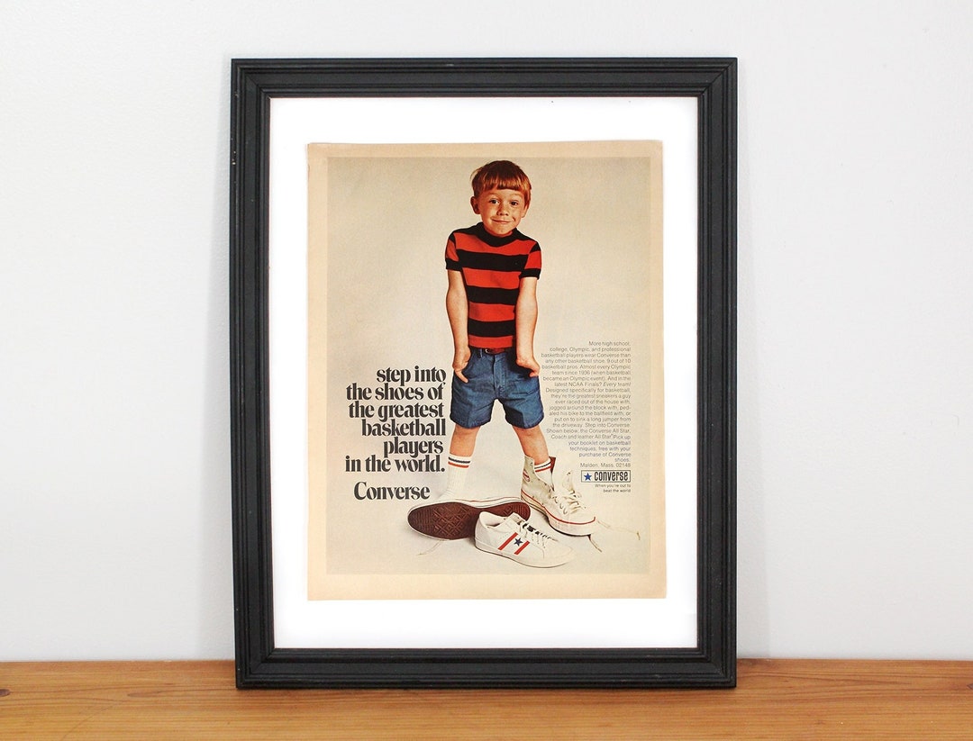 1970 Converse Magazine Ad Print - All Star Shoes - Etsy