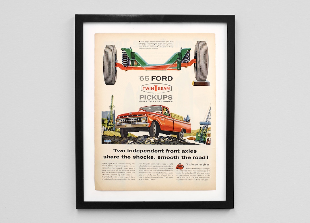 Ford 1965 Magazine Ad Print - Pickup Truck - Etsy