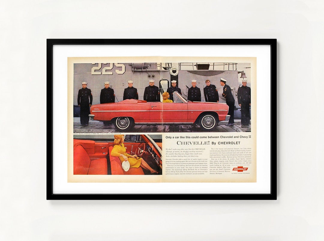 1964 Chevelle Magazine Ad Print - Chevy Decor - Etsy