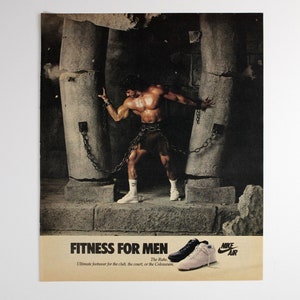 1986 Nike Air Shoes Magazine Ad - Vintage Nike - Fitness for Men - Etsy